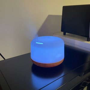 Essential Oil Diffuser White & Wood Grain Diffuser - Etsy