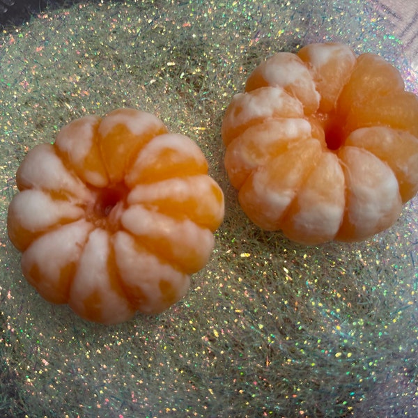 Peeled Mandarin 3D Silicone Mold Real Tangerine Citrus Orange Mould ...