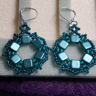 Dakota Beaded Earrings Pattern, Dbbeadingdesigns, PDF, Beading Tutorial ...