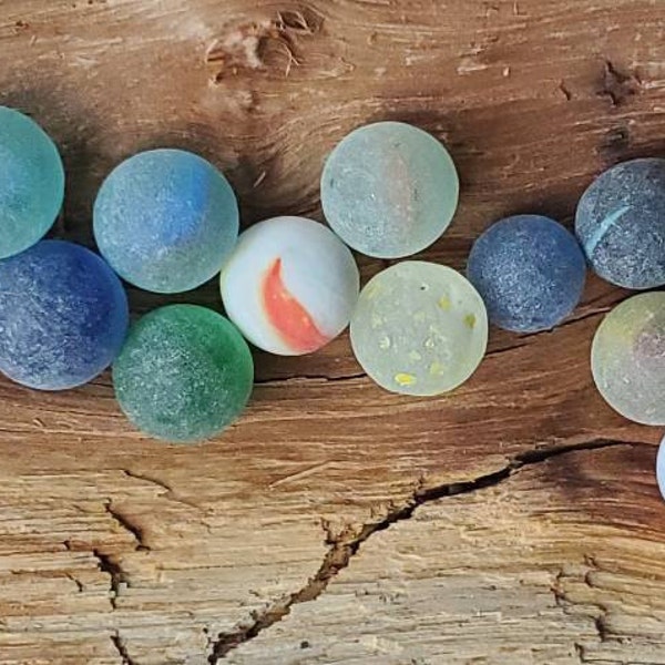 16 Shades of Blue! Genuine Sea Glass Marbles All Shades of Blue ...