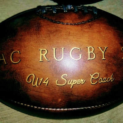 Personalised Full Size Vintage Rugby Ball - Etsy