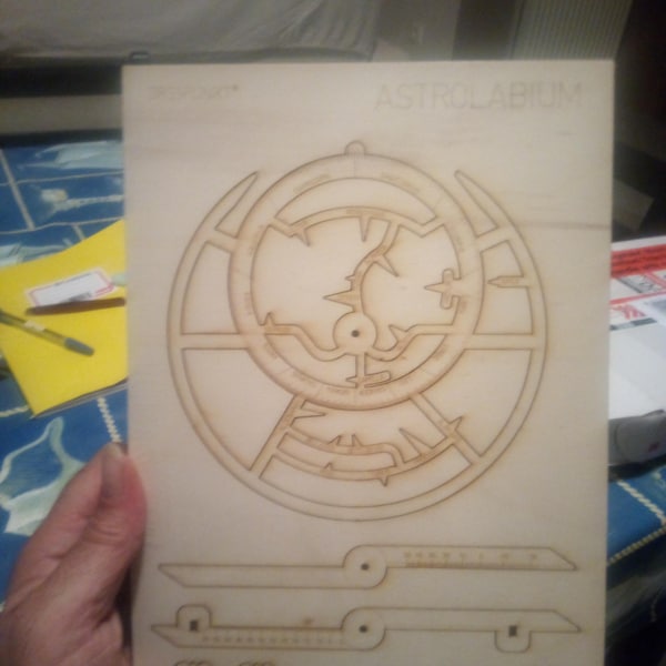 Wooden Astrolabe Kit (english Instructions) - Etsy