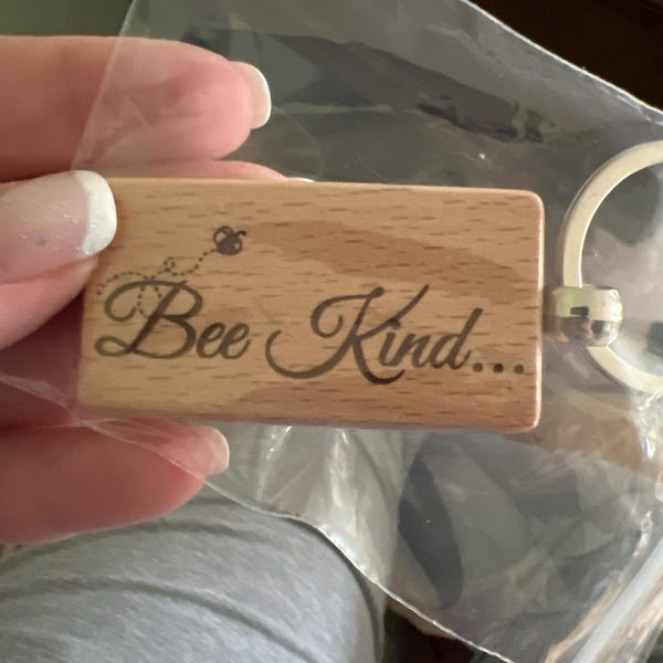 Custom Laser Engraved Wooden Keychains - Etsy