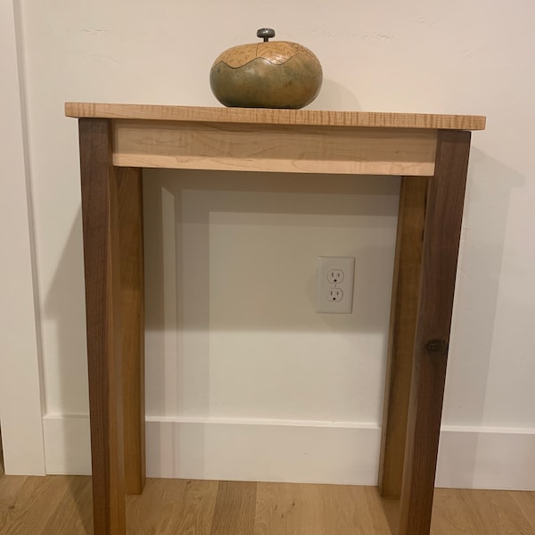 Solid Bird's Eye Maple and Cherry Entry Table - Console Table – Sofa Table – Side Table – Accent ...