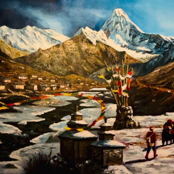 Made in Nepal, Nepali Girl, Newly Wed Girl, Newari Girl, Acrylic ...