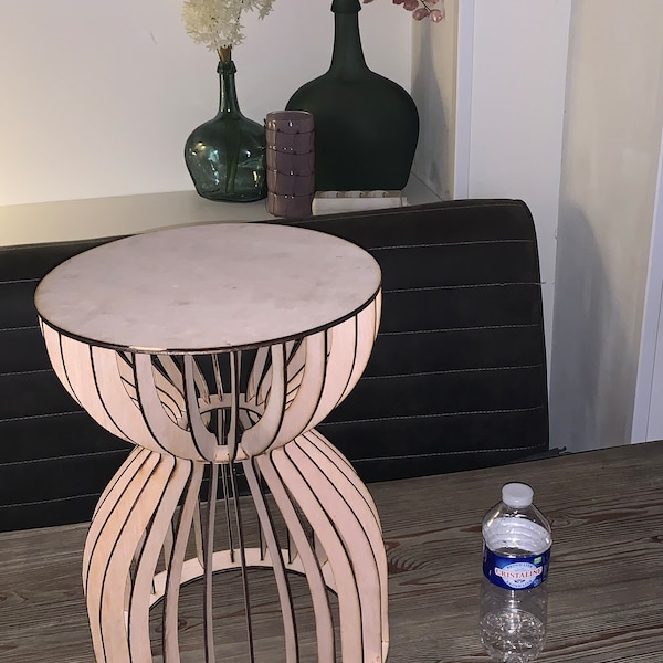 Elegant Modern Laser Cut Cylinder Coffee Table Digital Download |#215 ...