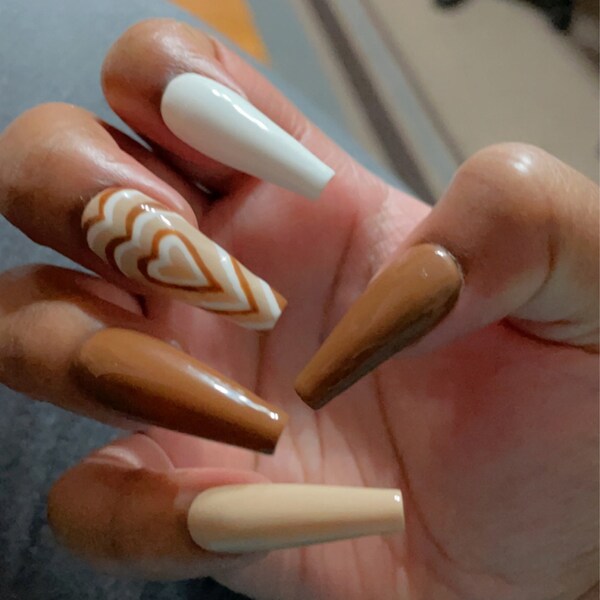 Vegas 8 Ball Hand Painted Press on Nails Acrylic Handmade Nails Long ...