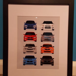 Chevy Camaro Generations 1967-present Inspired Car Poster - Etsy