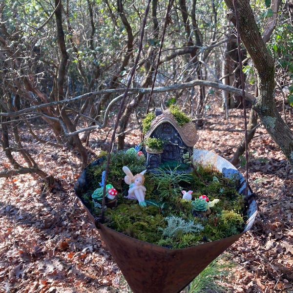 Fairy House “the Sprite’s Snicker Cottage“ / Fairy Garden Decoration ...