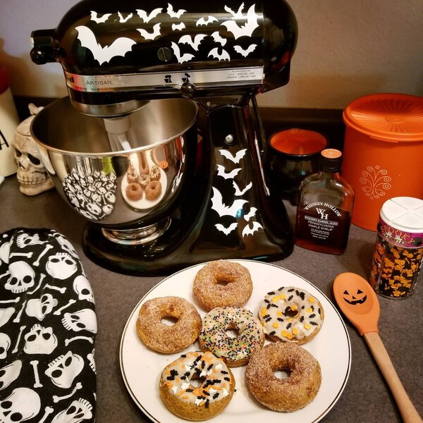 Halloween Spooky Bats Swarm - Vinyl Decal Set for Kitchen Mixers - Etsy