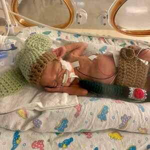 NICU Little Frog Micro Preemie Outfit With Overalls Fits 2 - Etsy