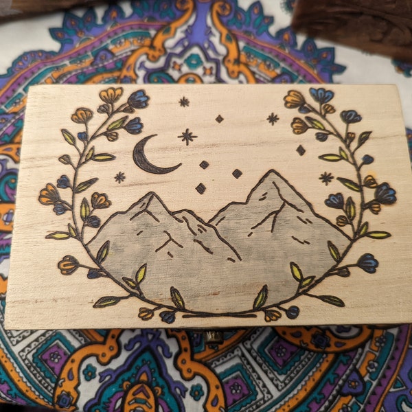 Pre-built or Hand-built Custom Name Wooden Rock Box, Nature Collection ...