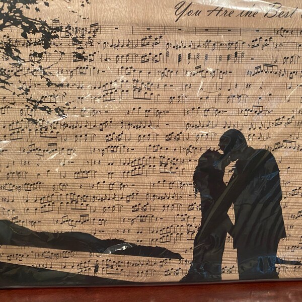 Leather Anniversary Custom Music Sheet and Custom Portrait - 3rd ...