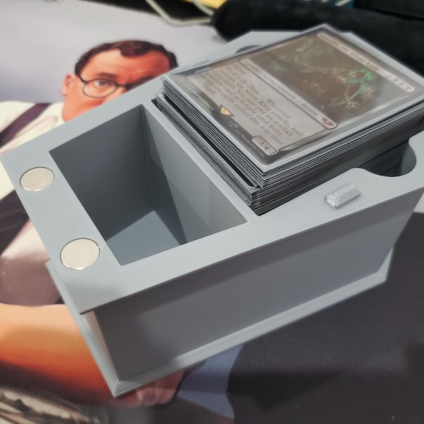 Custom Coffin Deck Box - MTG Commander - Fits 100+ Double Sleeved Cards - Commander Showcase - Etsy