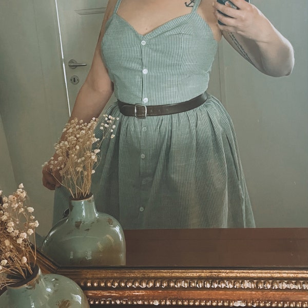 Buttondown Dress Pattern: Rosa Sundress, Mini & Midi (PDF Sewing ...