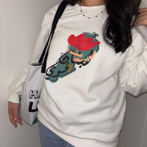 Lebanon Map, Arabic Text, Lebanese Designer, Hands off Lebanon, Classic ...