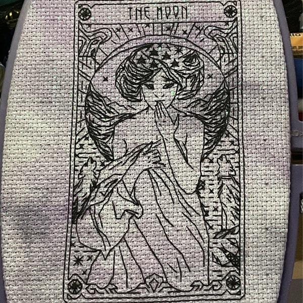 Temperature Stitch Gothic Cathedral With Stained Windows Modern Hand ...