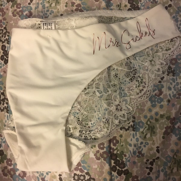 Lace Underwear, Womens Lace Underwear, Bride Underwear, New Mrs ...