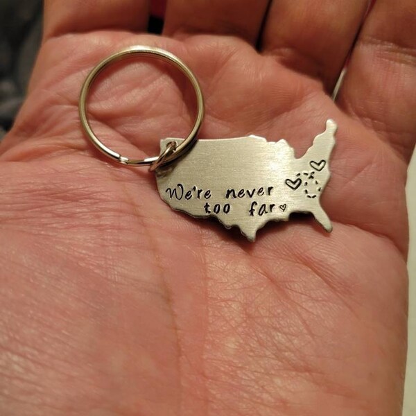 CUSTOM KEYCHAIN Usa/america or State Map - Ohio Keychain - Etsy