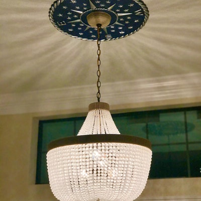 Sea Glass Light Fixture Made to Order - Etsy