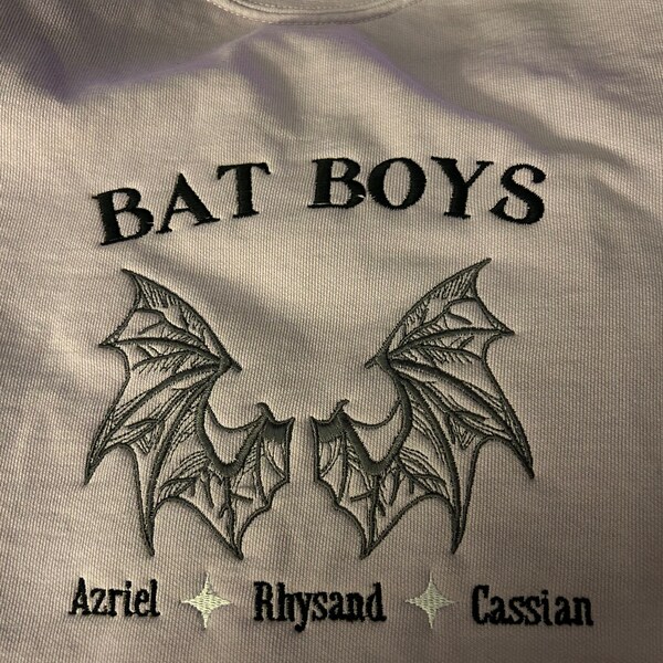Bat Boys Sweatshirt / LICENSED ACOTAR Merch / Embroidered Acotar ...