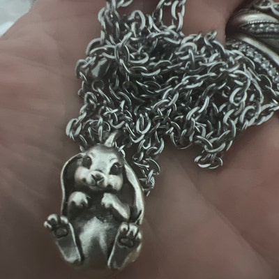 Cat Pendant Necklace Sterling Silver Solid Metal Made in Usa 100% ...