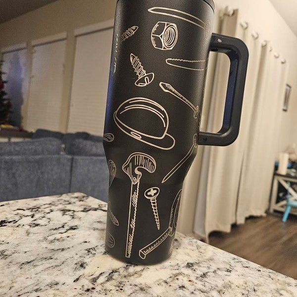 90's Throwback Laser Engraved Full Wrap Design for 40oz Tumbler ...