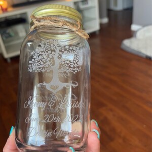 Count Your Blessings Mason Jar Quart Mason Jar | Etsy