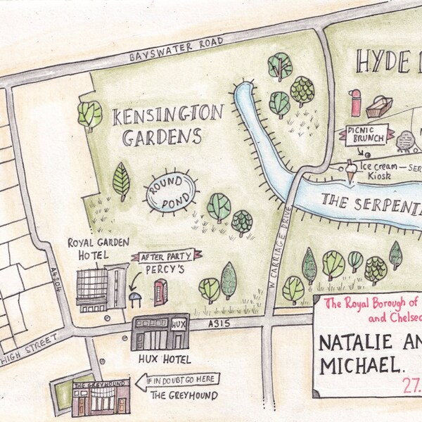 A4 Digital Download Farm and Estate Map // Custom Festival and Business ...