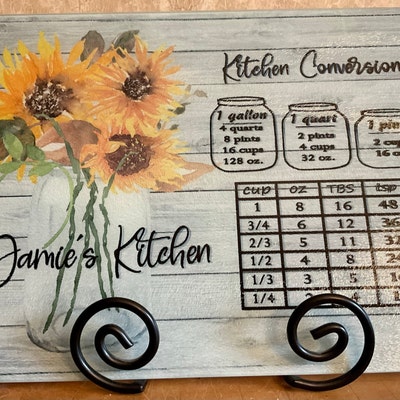 Measurement Cutting Board Design, Kitchen Sublimation Images, Rectangle ...
