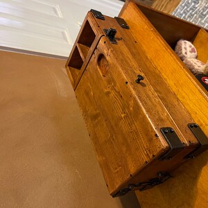 Hidden Gun Storage Box , Valet Box for Man , Reclaimed Wood Box With ...