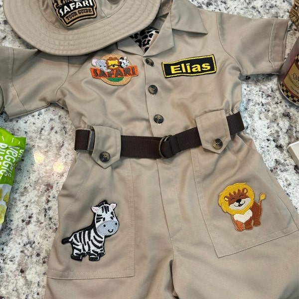 Personalized Safari Outfit for Baby & Toddler - Wild One Birthday ...
