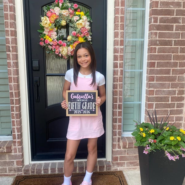 Boho Rainbow Goodbye Second Grade Sign, LAST Day of 2nd Grade Girl Sign ...