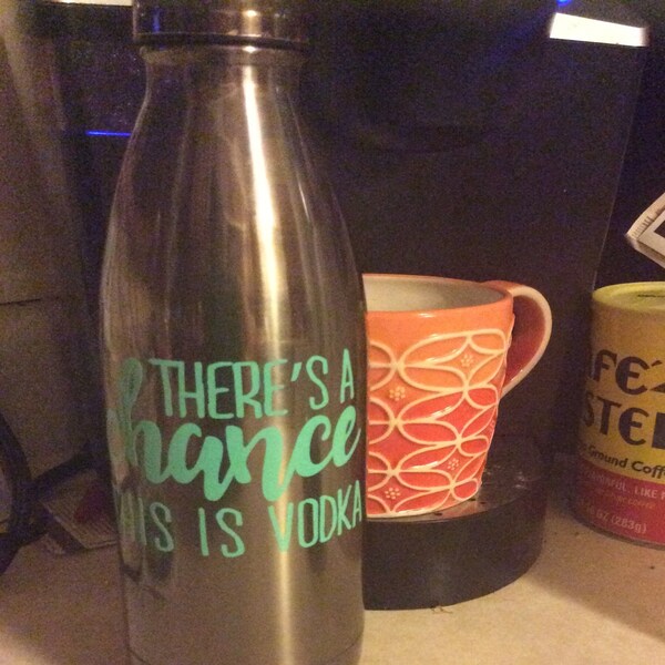There's a Chance This is Vodka-yeti Decal-vodka Decals-yeti Vinyl Decal ...