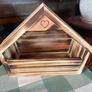 Large Handmade Dove House With Feeding Platform and Torched Finish ...