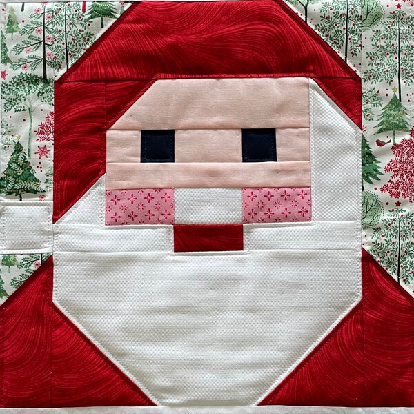 PDF Christmas Quilt Pattern - Santa Claus Quilt Pattern - Etsy