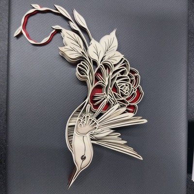Multilayer Hummingbird Laser Cut 3D File SVG Mothers Day Multilayer ...