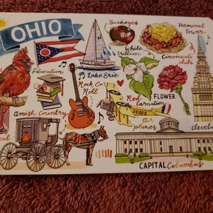 Ohio State Postcard. - Etsy