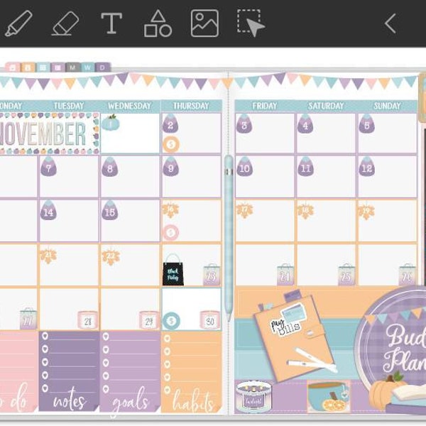 School Days Digital Planner Stickers | Goodnotes, iPad and Android ...