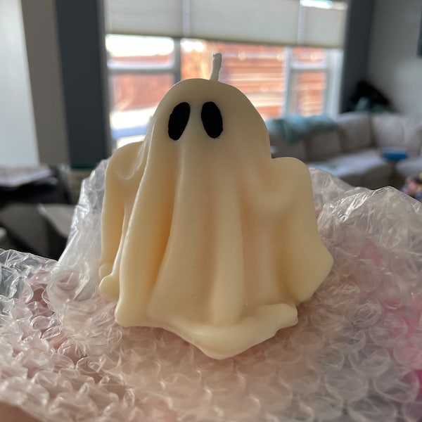 Cute Ghost Candles| Halloween Decor| Ghost Decoration|ghost Soy Wax ...