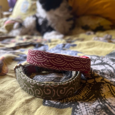 Martingale Collar Made of Japanese Traditional Pattern Cotton - Etsy