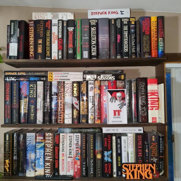 Stephen King Sign / Horror Logo / Bookcase Display / Shelf Display - Etsy
