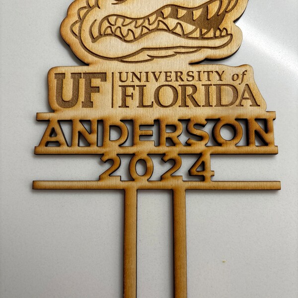 Personalized College Cake Topper, Graduation Gift, University of ...