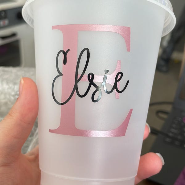 Boy’s Personalised Cold Cup With Straw, Children’s Gift, Children’s ...