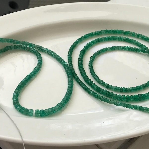 Natural Emerald Beads 10 to 1000 Pieces 4 Mm Size Zambian Cut Faceted ...