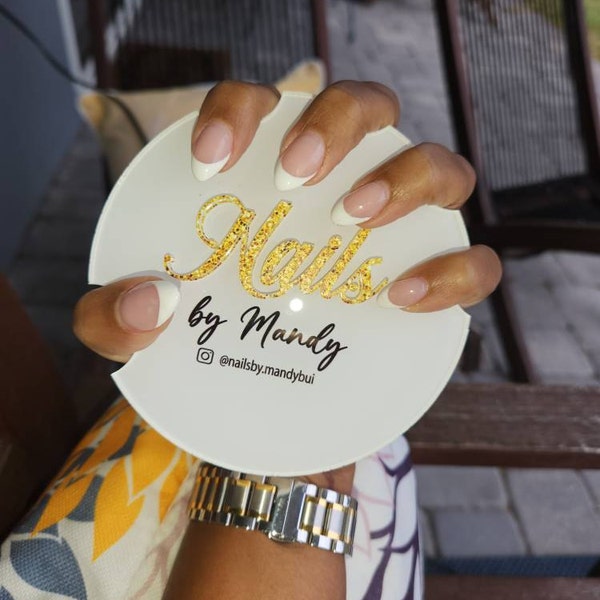 New! Custom Nail Logo| 3D Acrylic Nailfie Photo Prop, Nail Technician ...