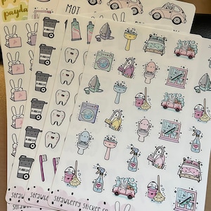 38 Car Maintenance Kawaii Cute Planner Stickers SSC0006 | Etsy