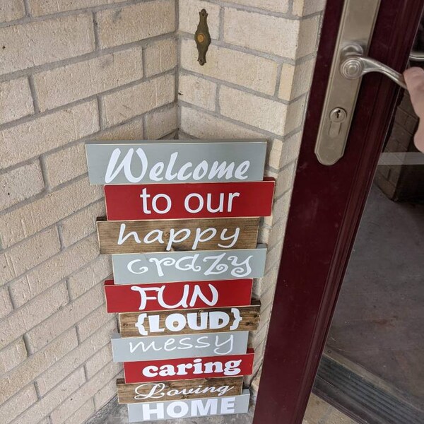 Fall Front Porch Decor/crazy Fun Family Sign/outdoor Fall Decor/front ...