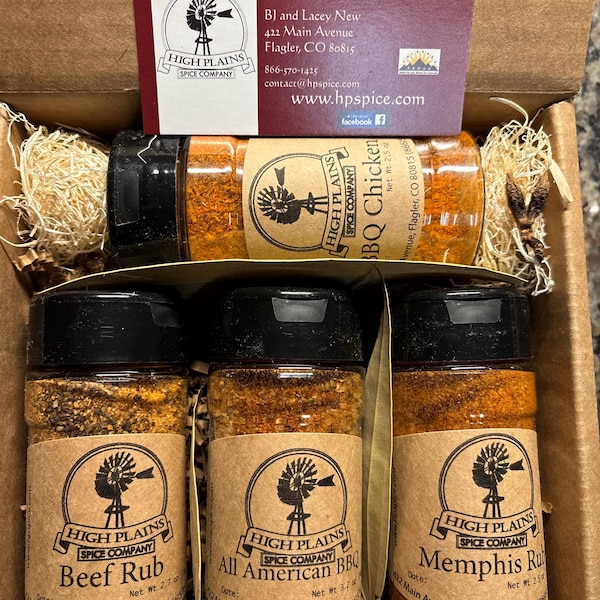 World Class BBQ~ BBQ Rub and Spices Gift Set of 4 ~ Gourmet Meat and ...