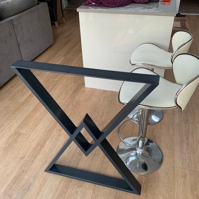 Inverted Trapezium Frame by Designer Legs Rustic Steel Metal - Etsy UK